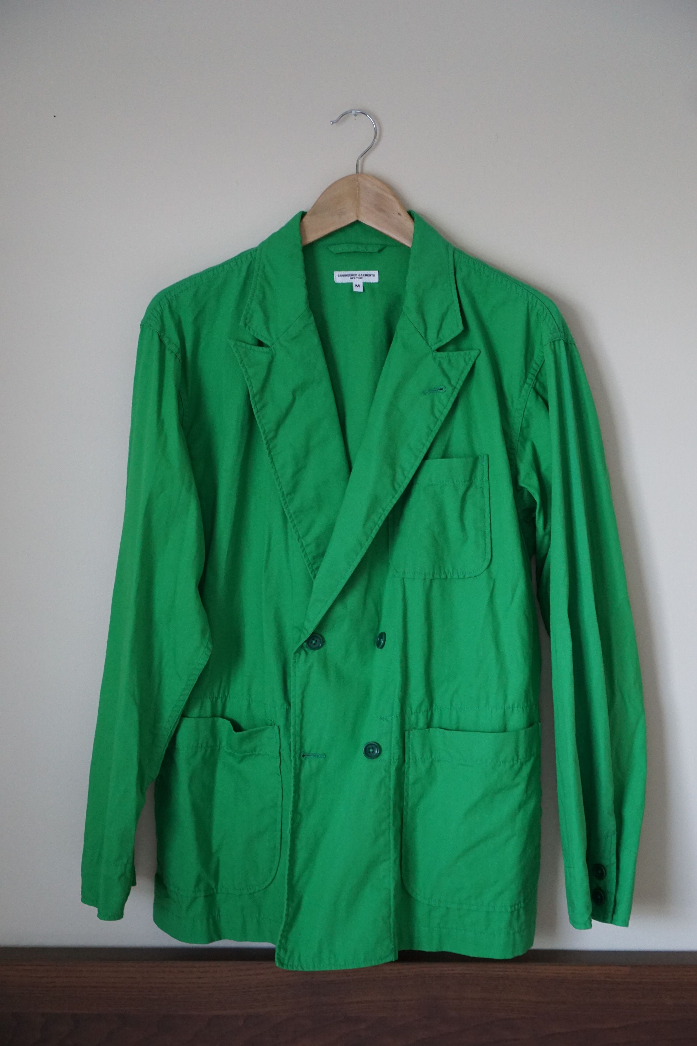 Engineered Garments Green DL Light Jacket Double Breasted Spring | Grailed