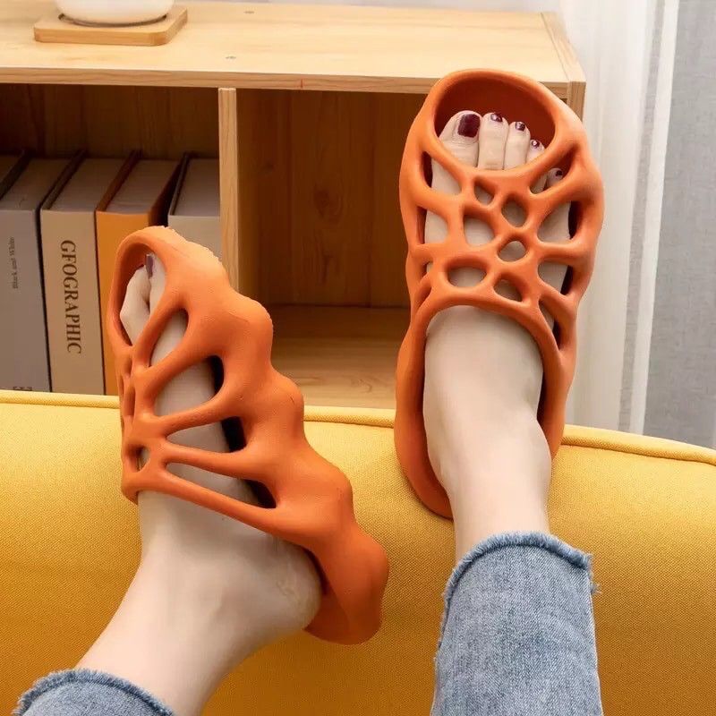 Japanese Brand × Vintage Cut-Out Platform Slides | Grailed