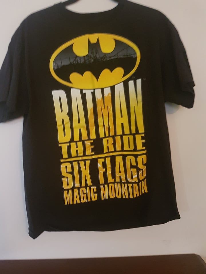 Dc Comics batman six flags ride t shirt | Grailed