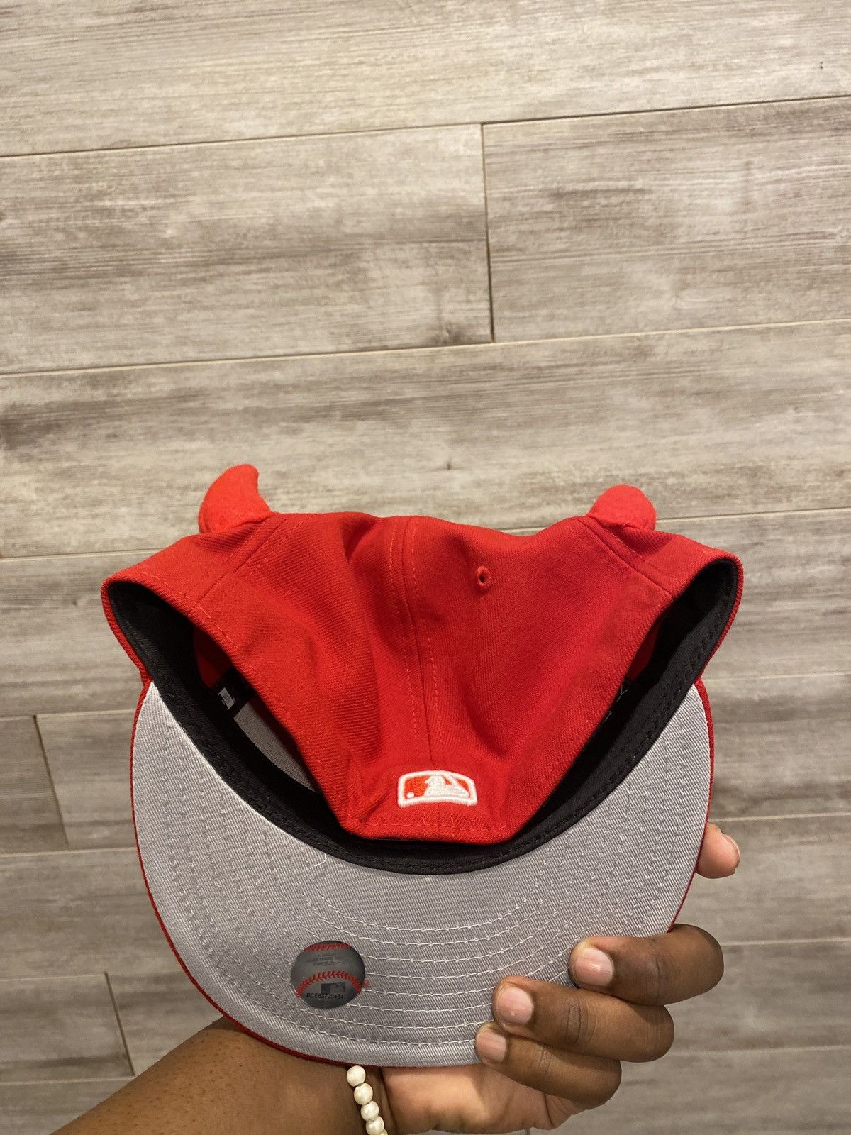 New Era × Ryder Studios Ryder Studios Horned Fitted Cap Red New York ...