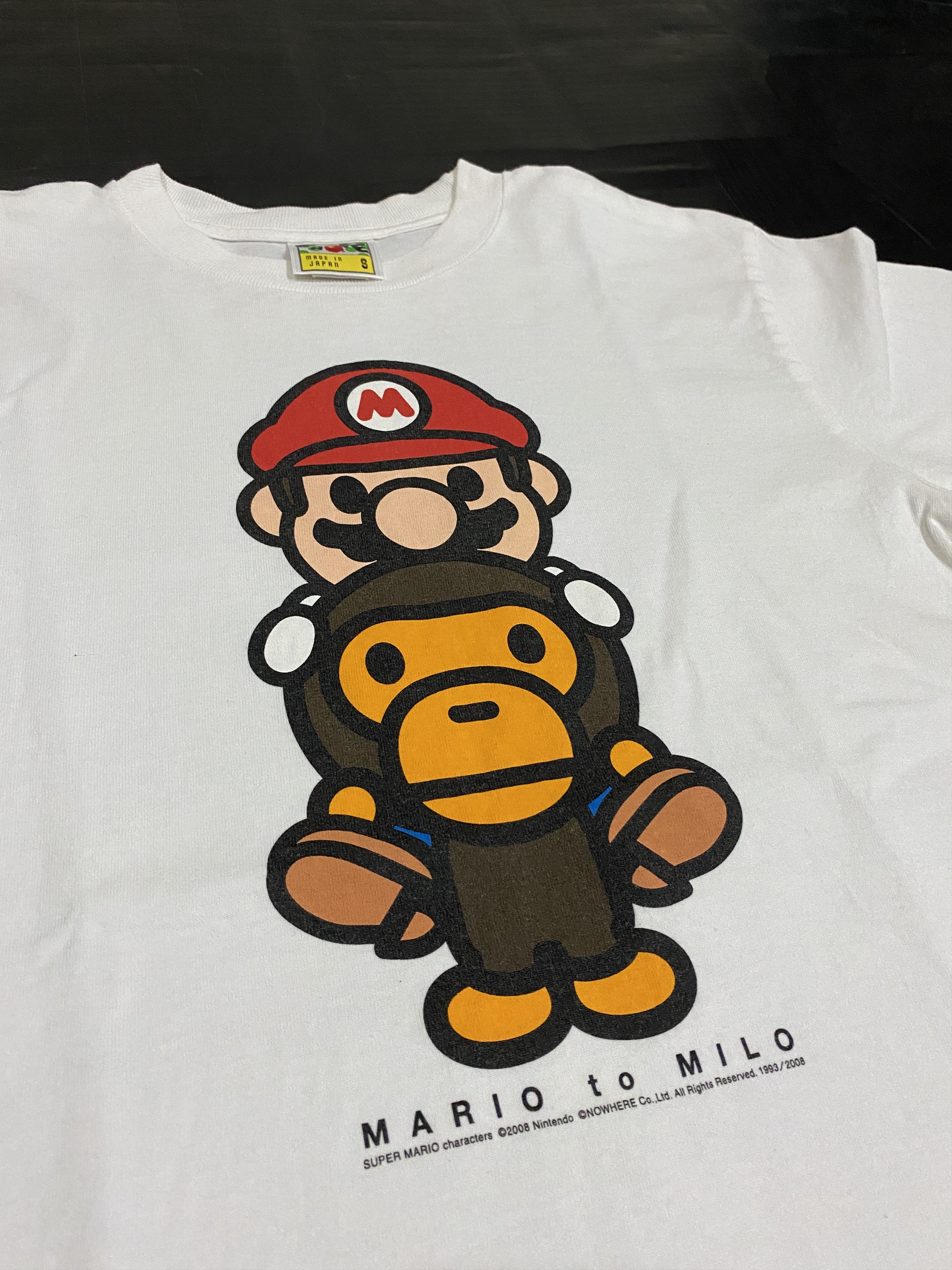 Bape Mario to Milo Tee | Grailed