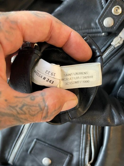 Saint Laurent Paris SLP FW13 1/1 CAMPAIGN SAMPLE L17 Leather Moto ...