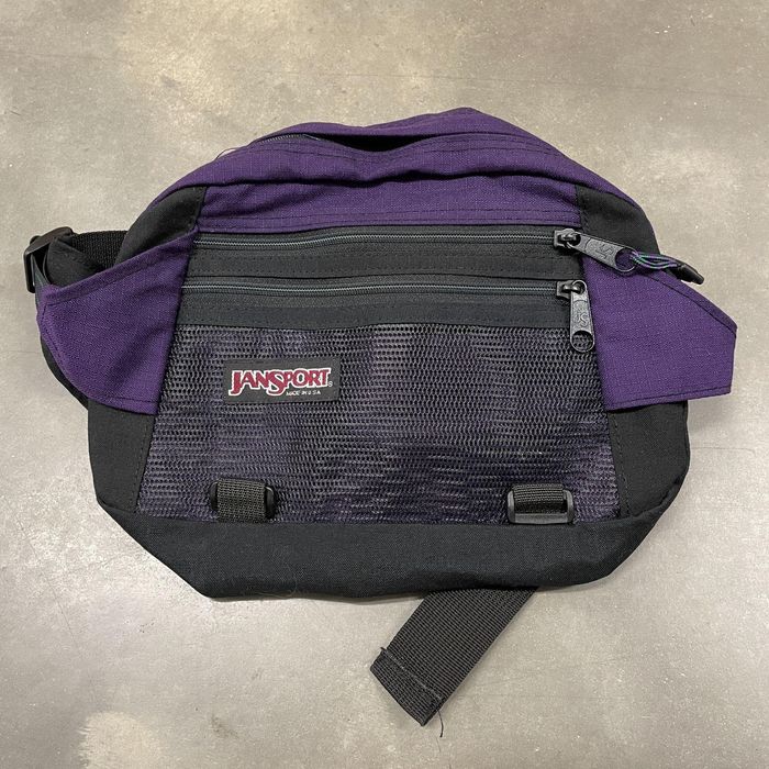 Vintage 80s Purple Jansport Made In USA Ripstop Fanny Pack Bag O | Grailed