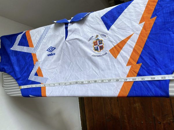 Vintage Luton Town FC Home football Shirt soccer VTG 1989 90 size XL ...