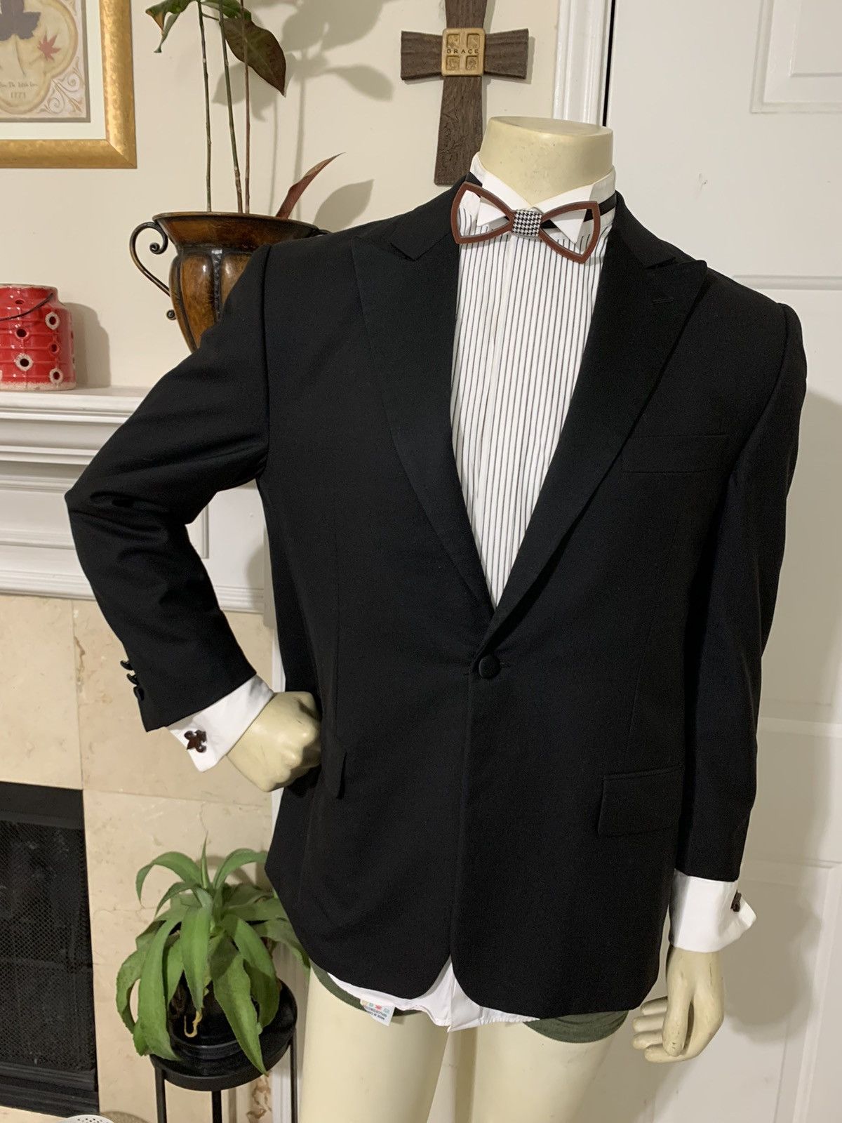 Hickey Freeman 1 Button Peak Lapel Tuxedo Blazer | Grailed