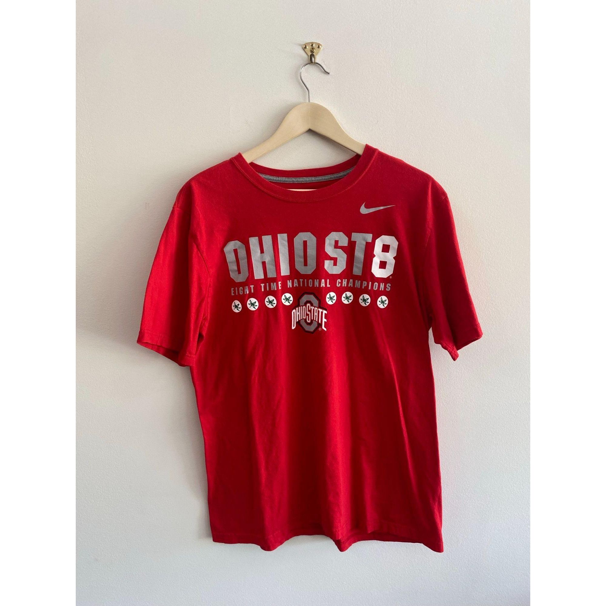 Nike Men's Red Nike Ohio State National Champions Crewneck L | Grailed