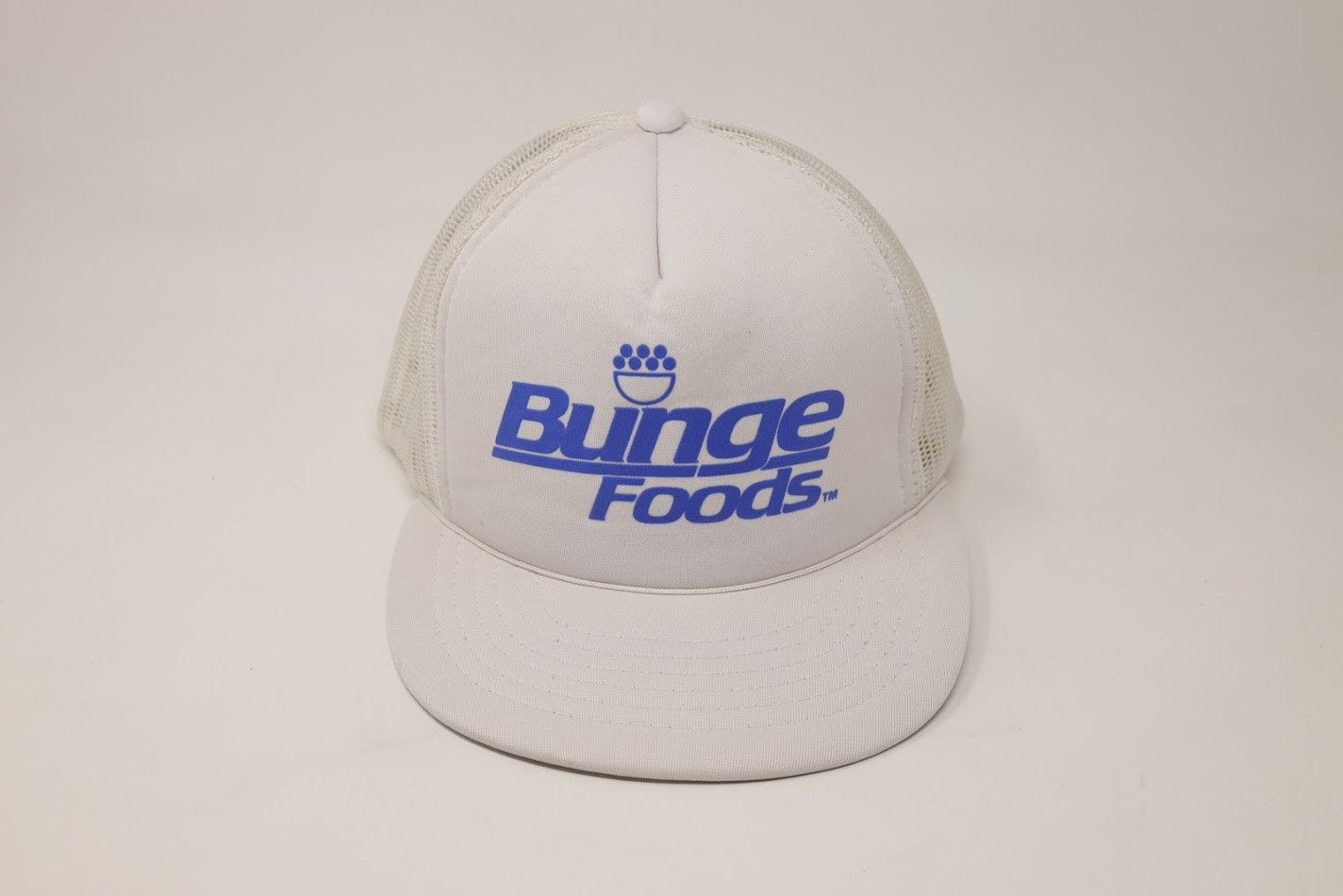 Vintage Vintage 80s Bunge Foods White Mesh Trucker Adjustable Cap | Grailed