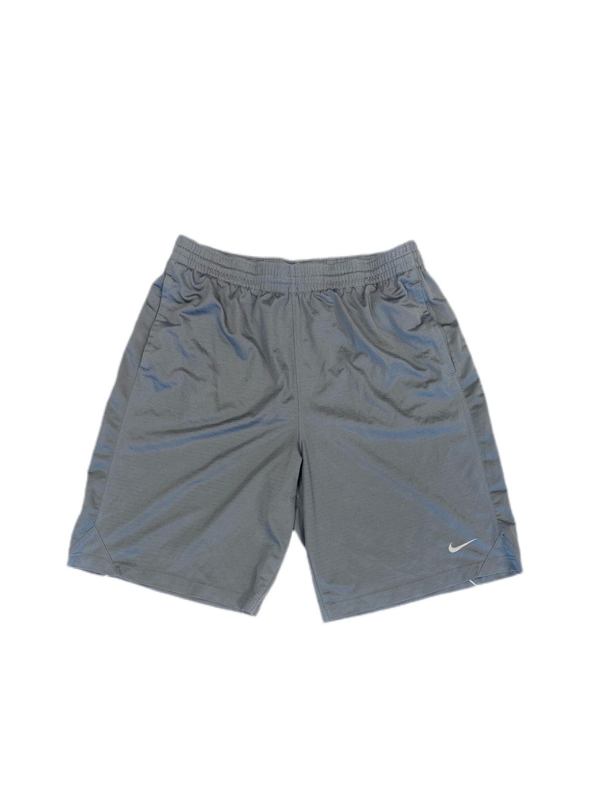 Nike Authentic Nike vintage grey small swoosh sport shorts | Grailed