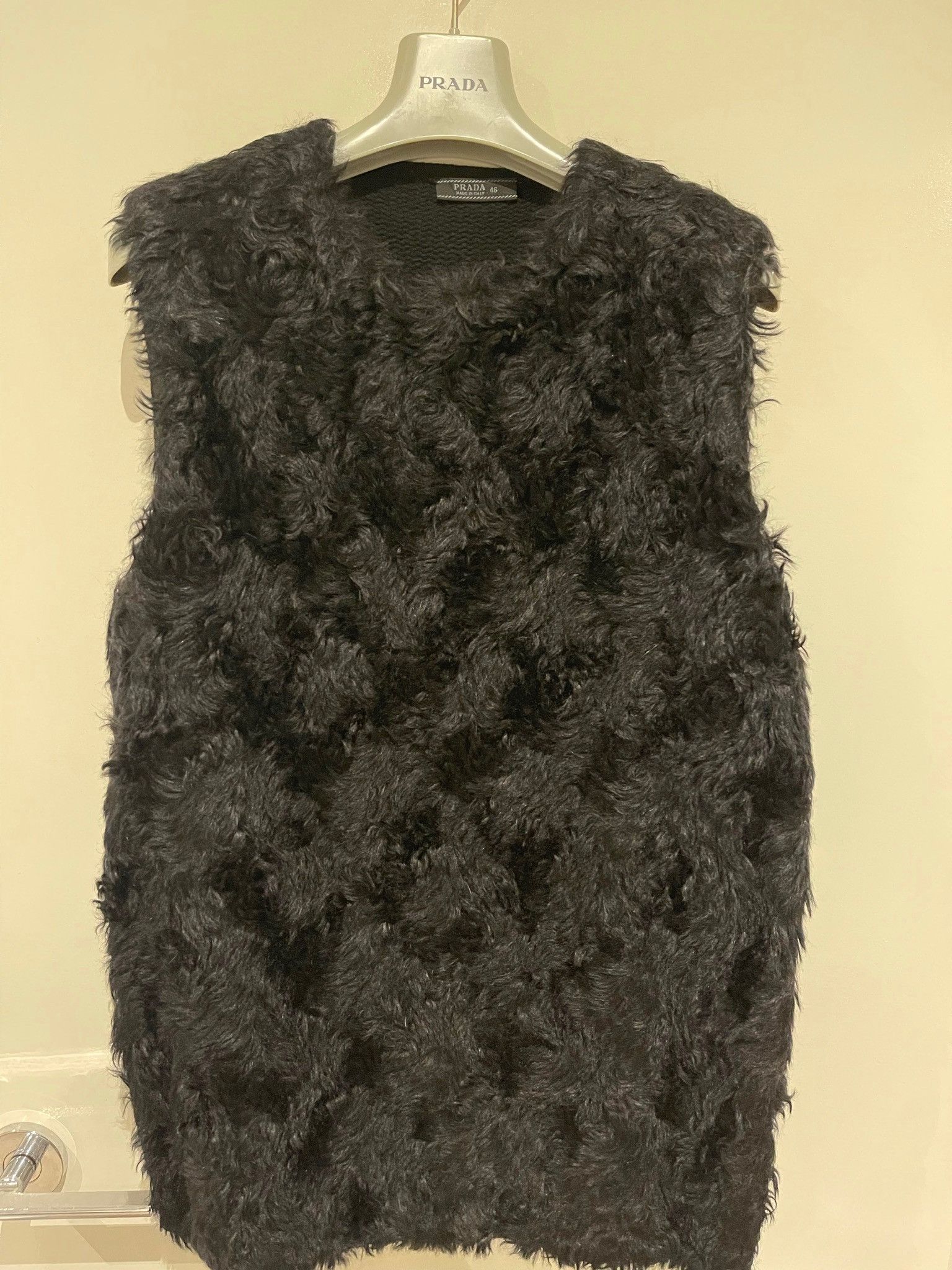 Prada Runway mohair silk knit vest | Grailed