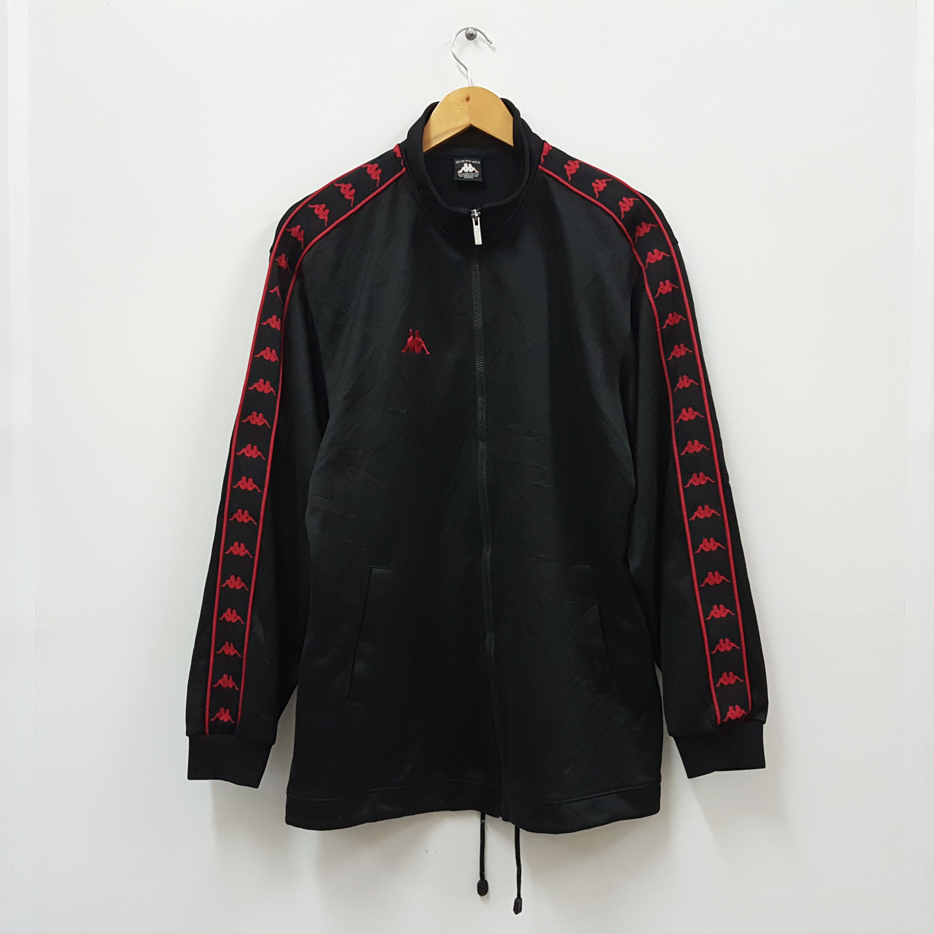 Kappa Vintage 90's Kappa stripe red logo design jacket made in japan ...