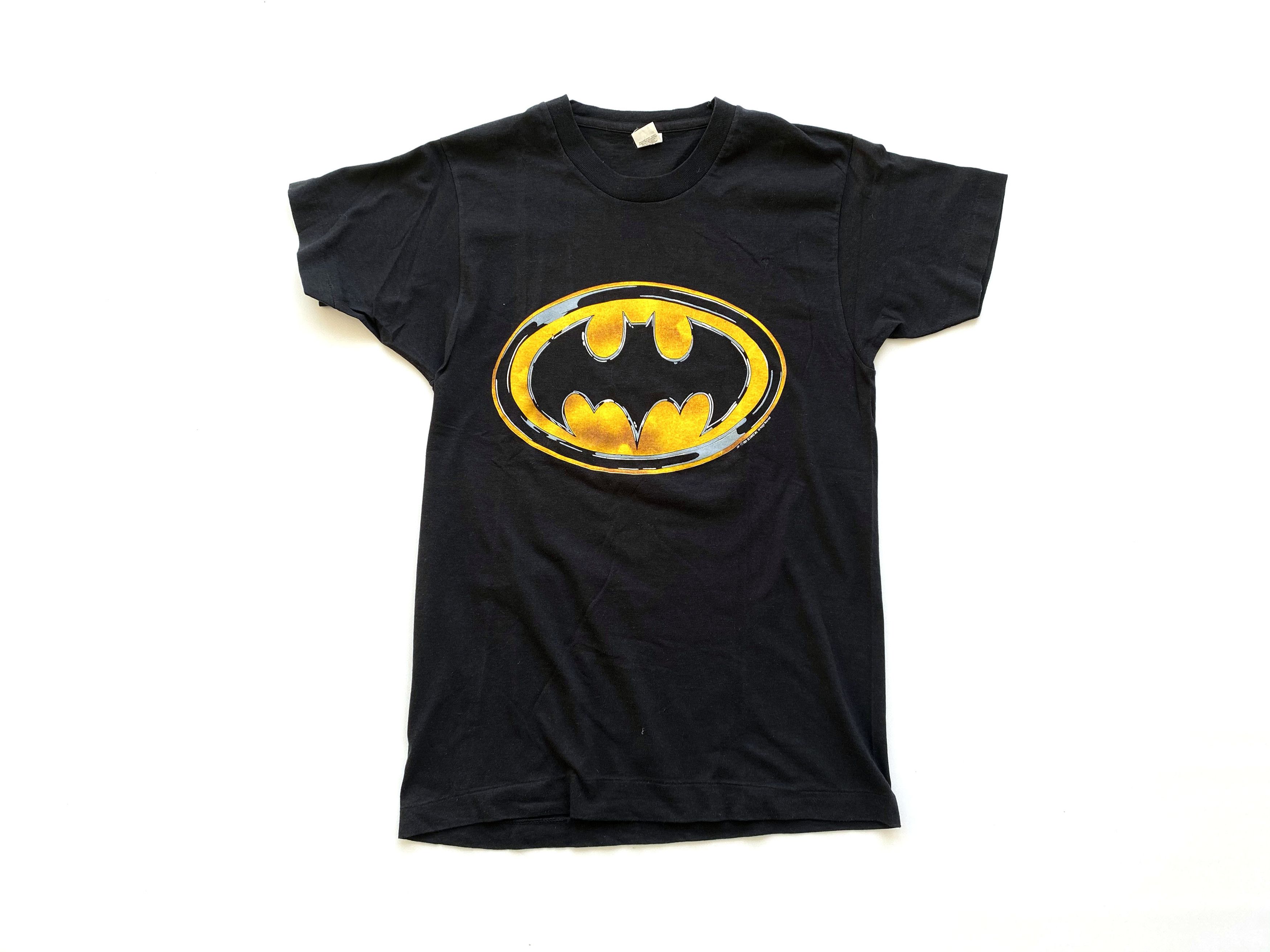 Vintage 80s 1989 DC Dark Knight Logo FOTL Single Stitch T Shirt Tee ...