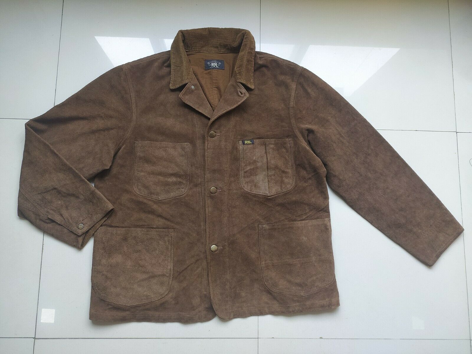 RRL Ralph Lauren RRL Men's Suede Chore Jacket $2200 | Grailed