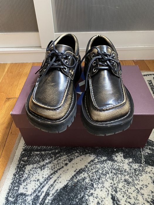 Camper Camper lab Eki square toes leather shoes | Grailed