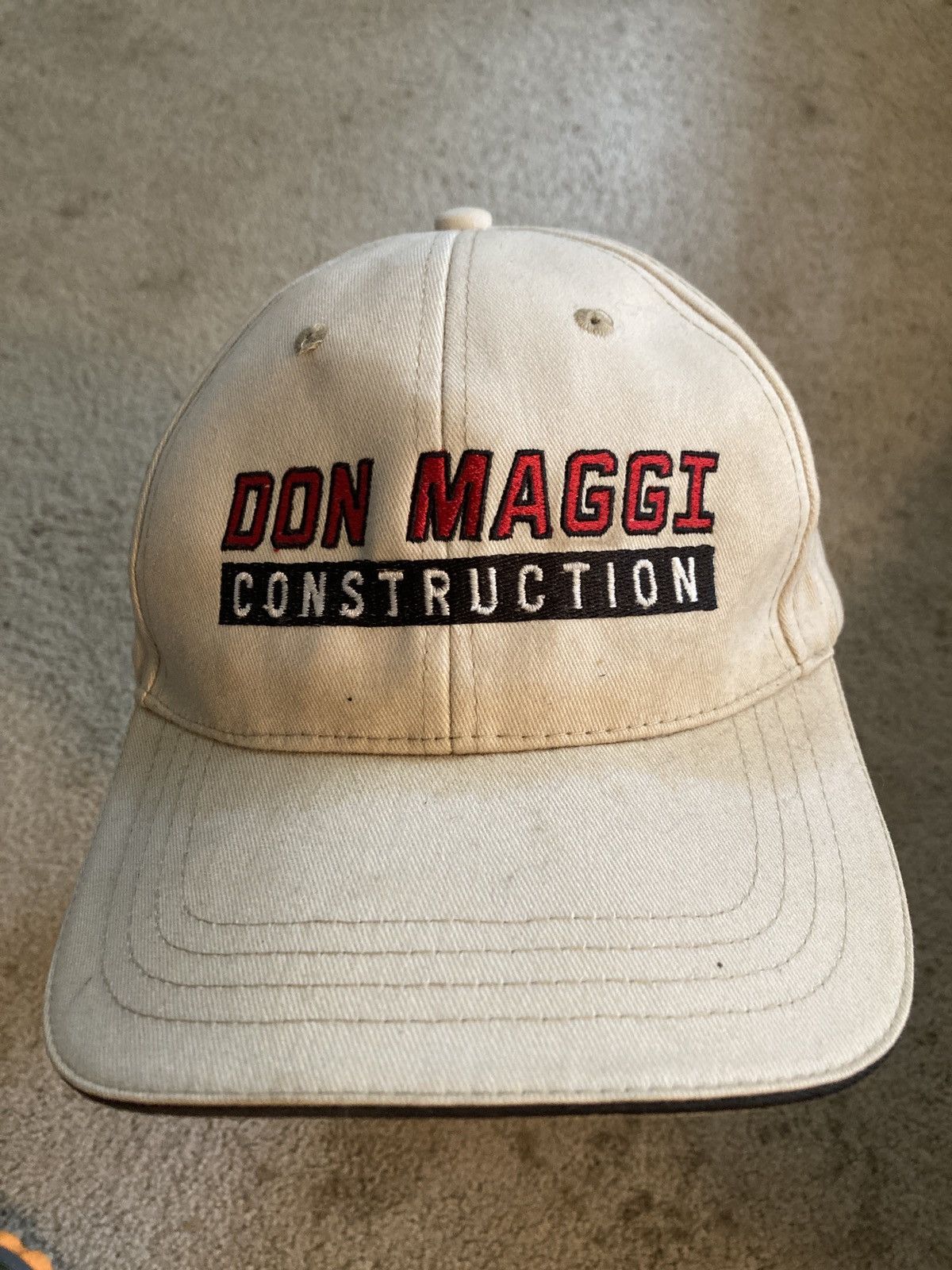 Vintage Don Maggi Construction trucker Vintage Strapback hat cap | Grailed
