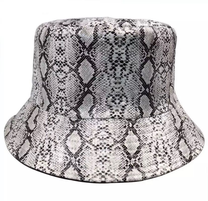 Vintage Snake Skin Print Bucket Hat | Grailed