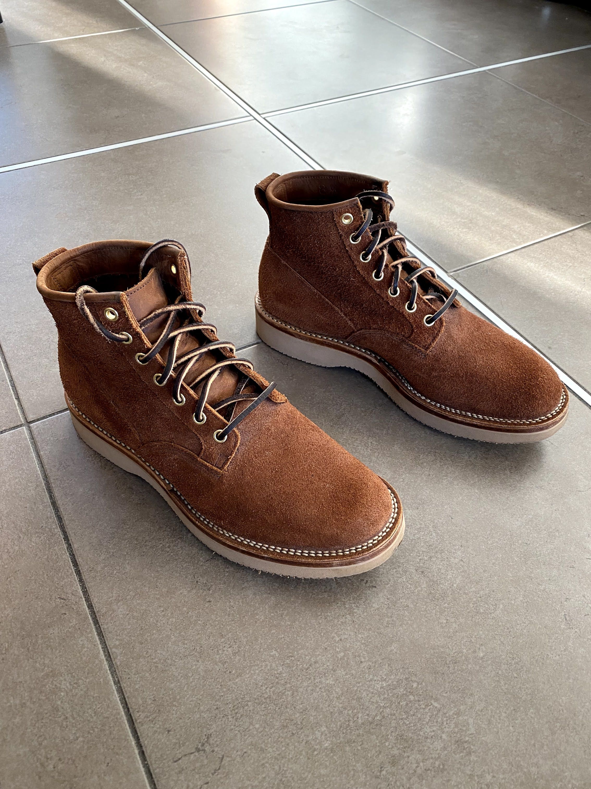 Viberg Scout Boot - 2040 - Vibram 2060 - Aged Bark Roughout | Grailed