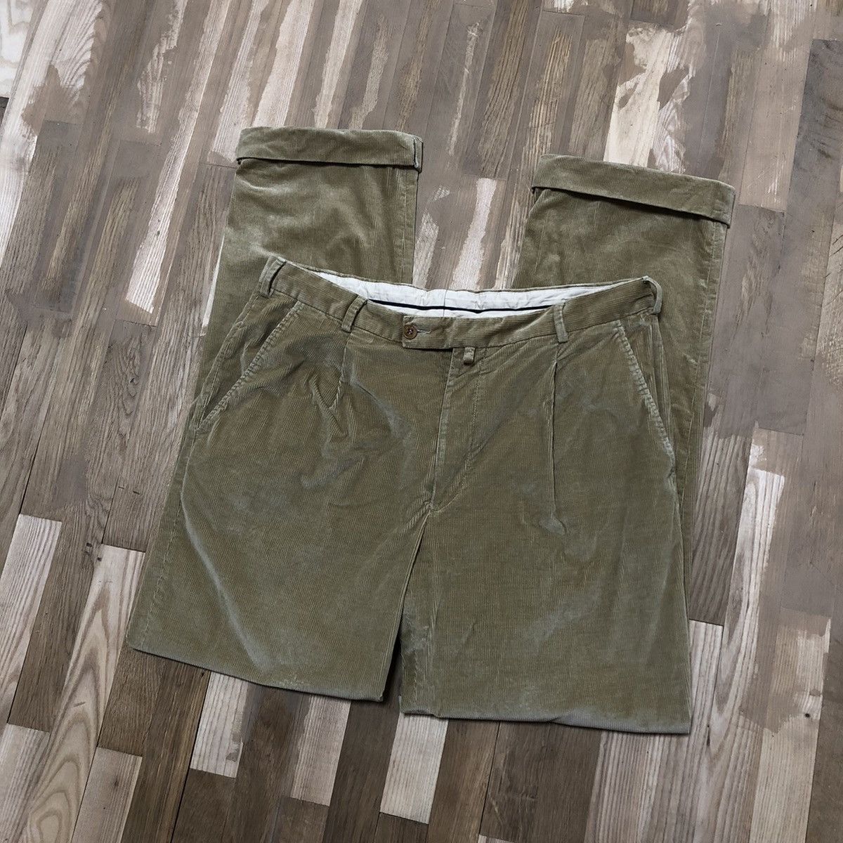 Z Zegna Z ZEGNA MADE IN ROMANIA size 50 IT 34 US Corduroy Pants Sand ...