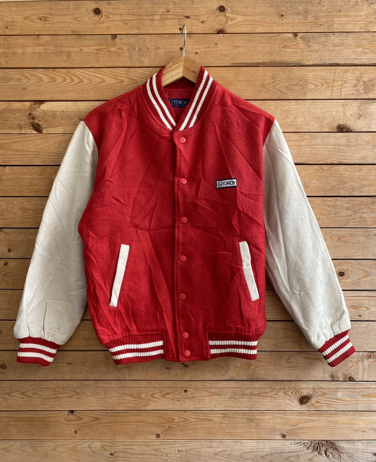 Vintage Vintage japanes brand TOROY wool varsity jacket | Grailed