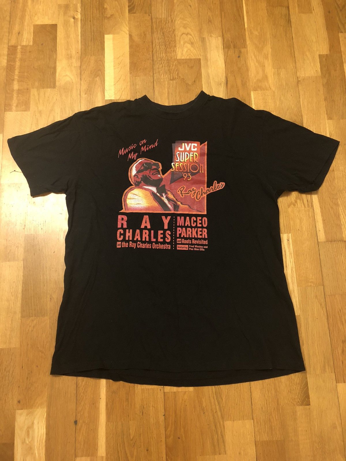 Rare × Tour Tee × Vintage RAY CHARLES RARE JVC SUPER SESSION 1993 ...