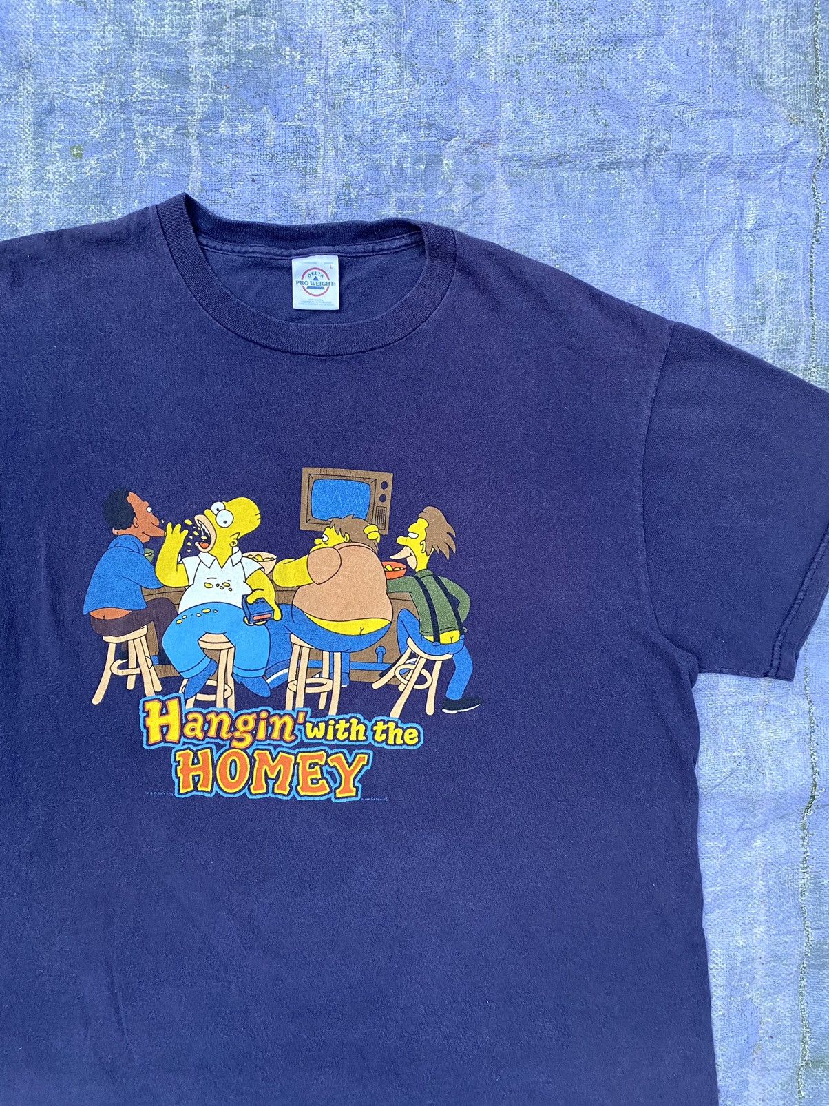 The Simpsons × Vintage 2001 Homer Simpson “Hanging with the Homey” Tee ...