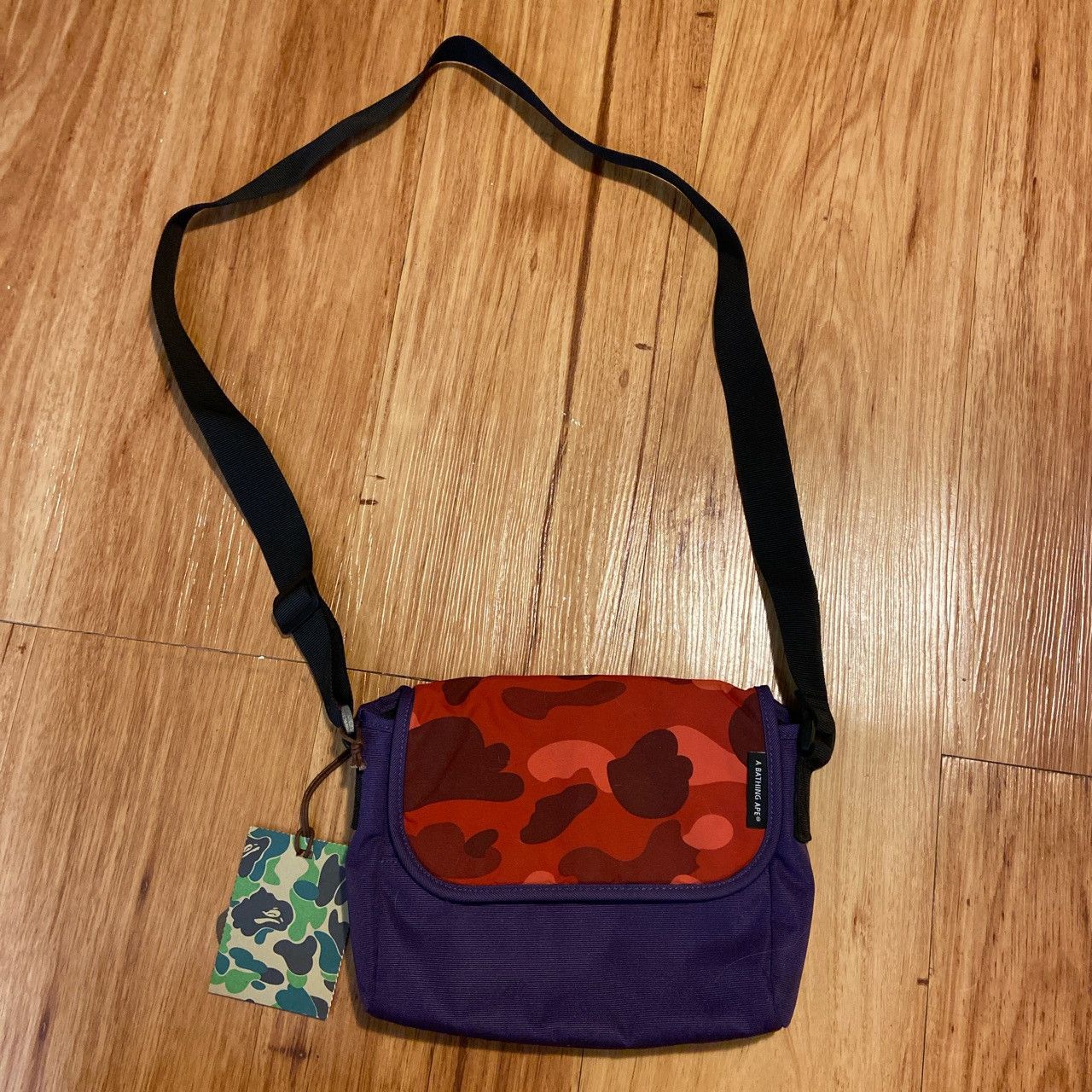 Bape A Bathing Ape Came Side Messenger Bag | Grailed