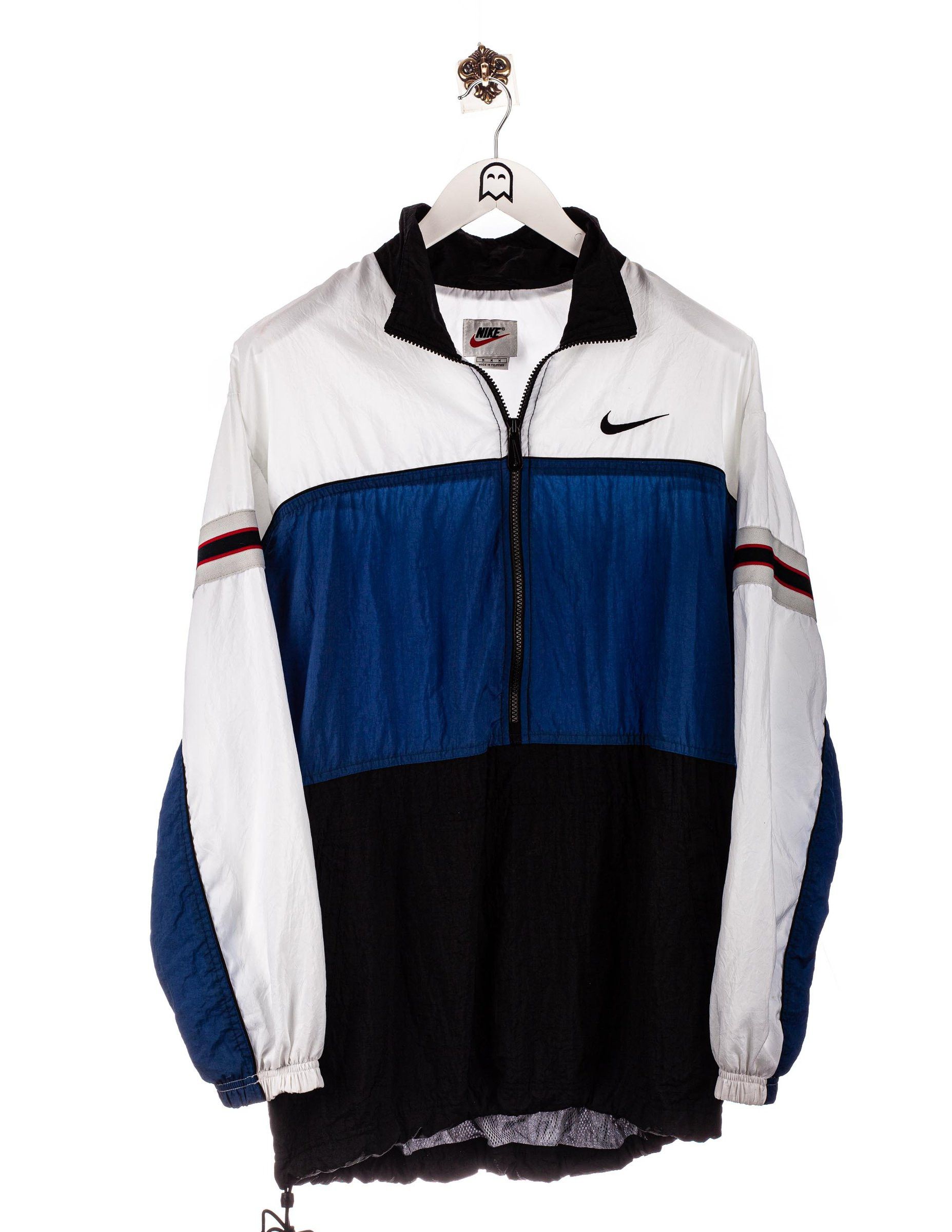Nike Vintage Nike Transition Jacket Nike White/Black/Blue | Grailed