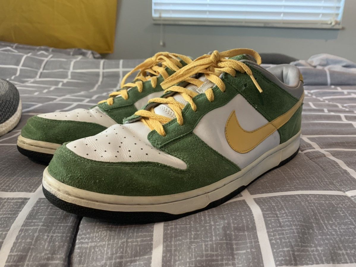 Nike Dunk Low White | Dijon-Tree Line | Grailed