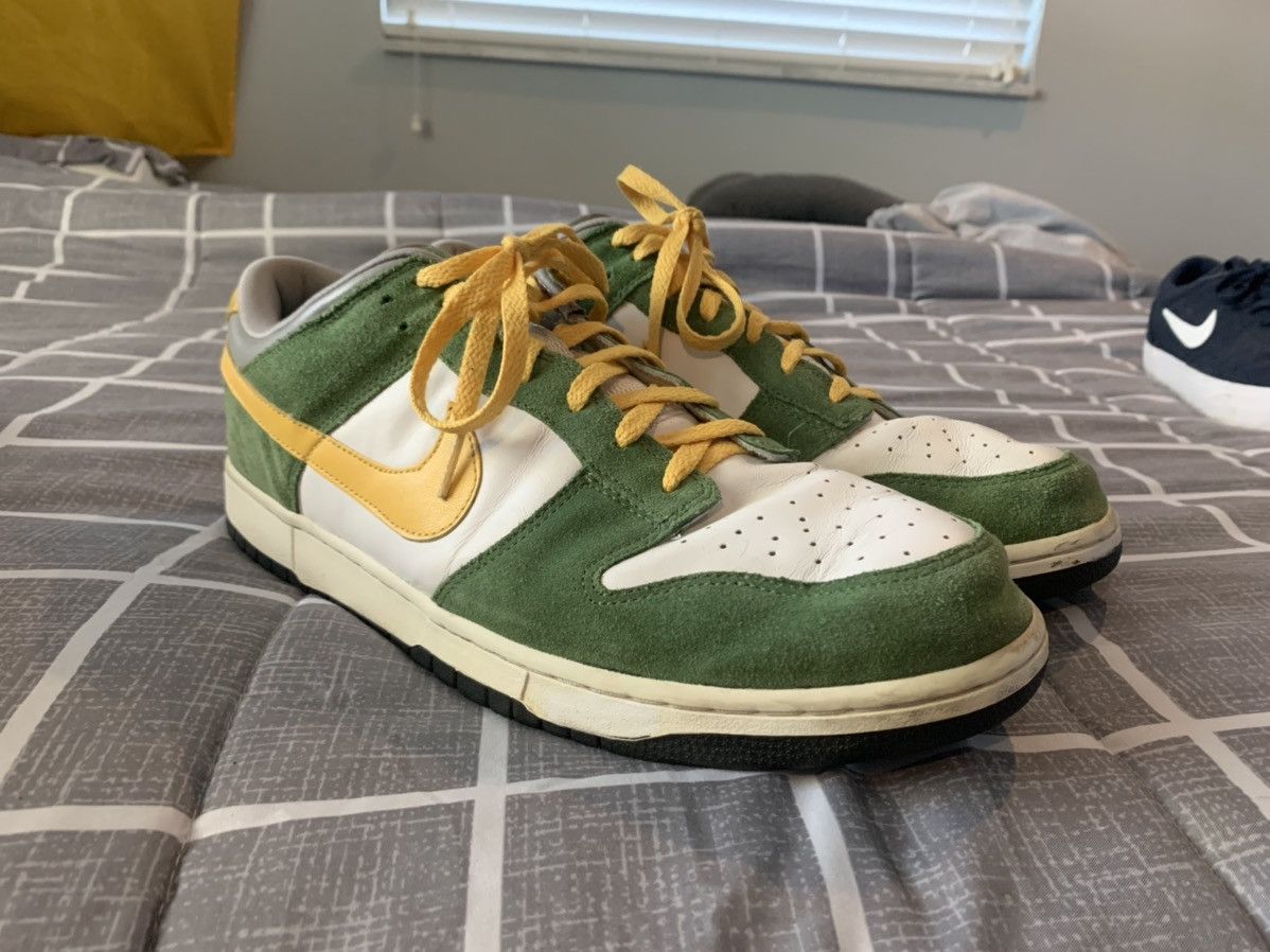 Nike Dunk Low White | Dijon-Tree Line | Grailed