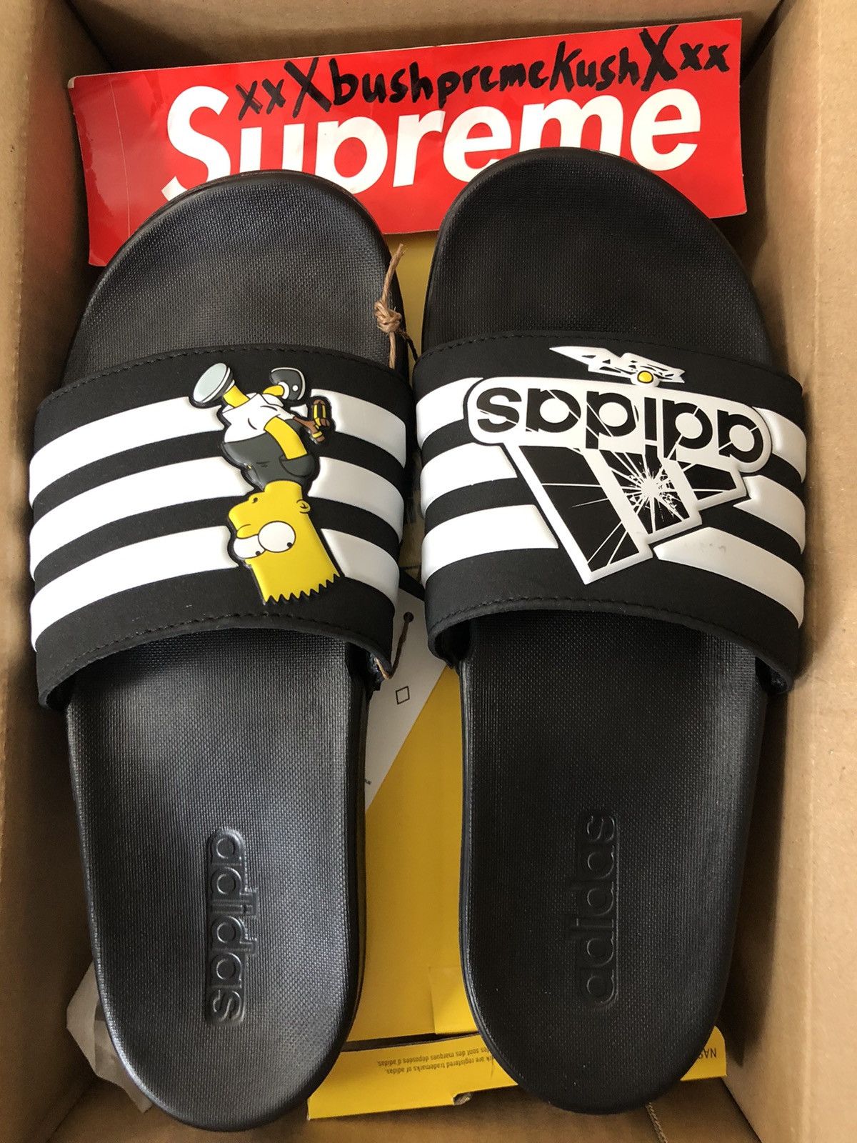 Adidas Adilette Comfort Slides The Simpsons | Grailed