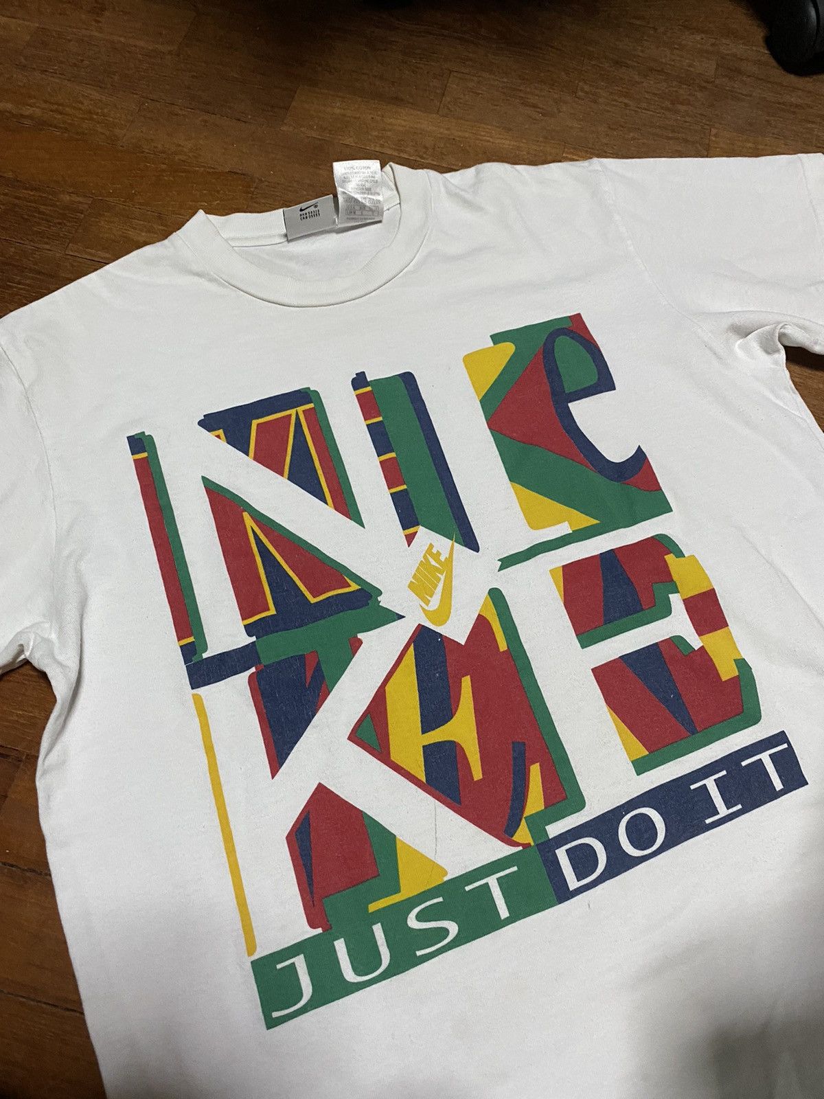 Nike × Streetwear × Vintage Vintage Nike Fonts Tee | Grailed