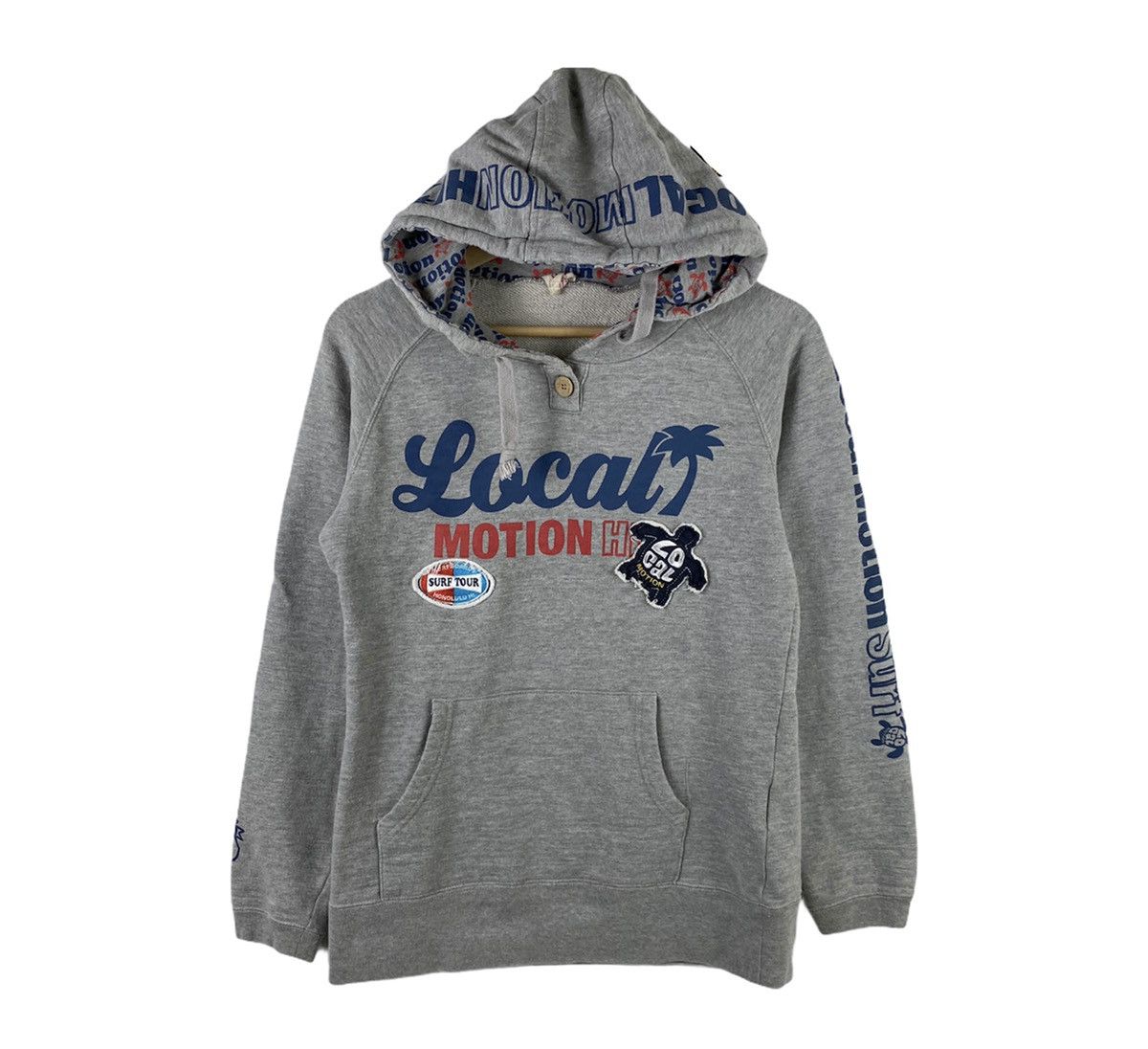 Vintage SURFING LOCAL MOTION HOODIE BIG LOGO | Grailed