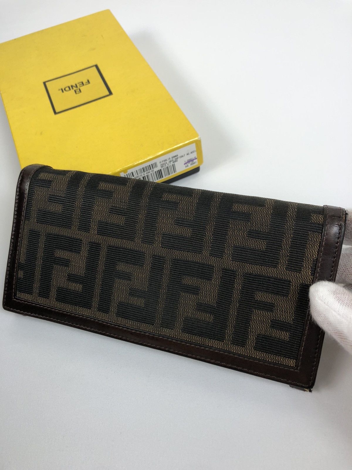 Fendi Fendi zucca monogram long wallet | Grailed