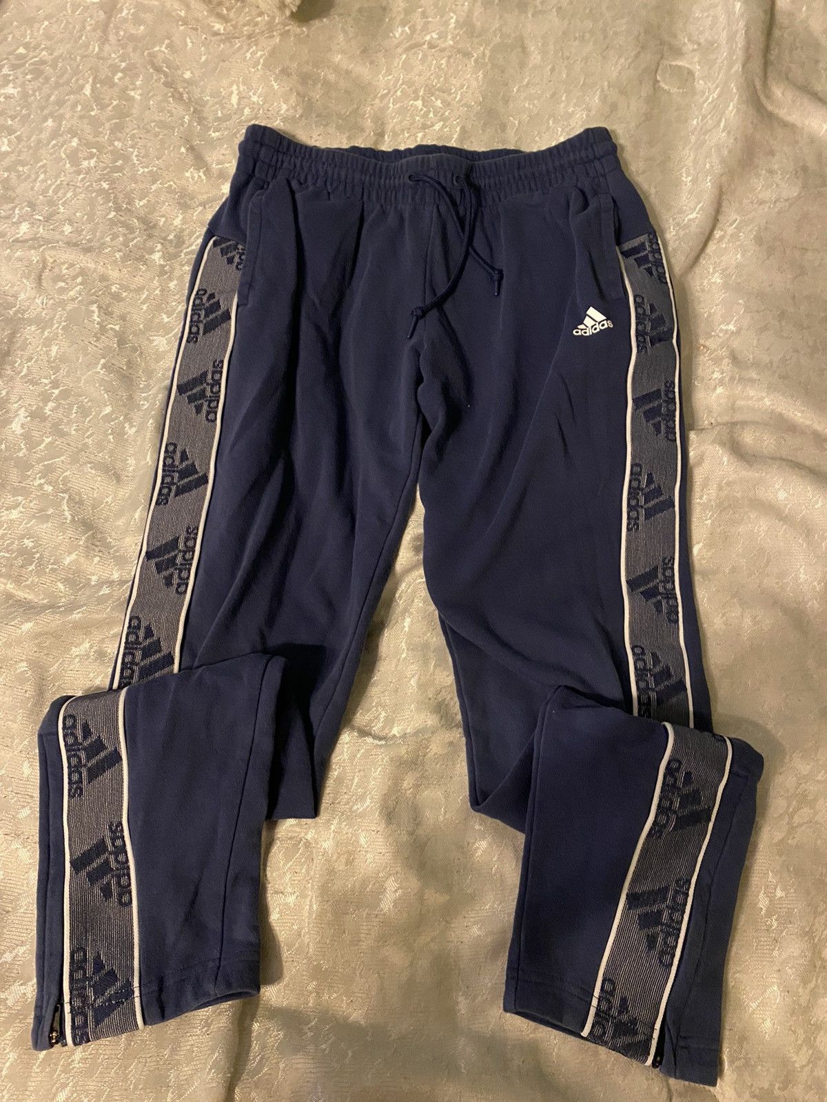 Adidas Adidas Blue Monogram Sweats | Grailed