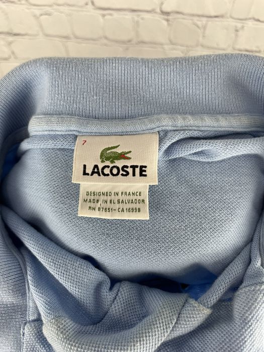 Lacoste Lacoste, Alligator, Embroidered, Blue Polo, Size 7, XXL | Grailed