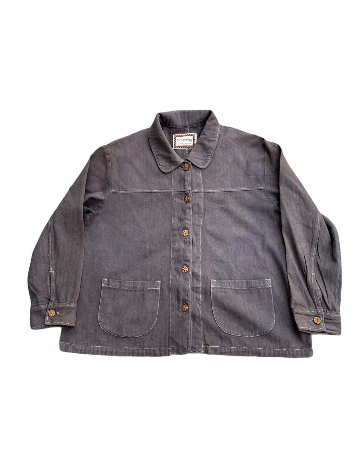 Japanese Brand Pyumosso Herringbone Twill Jacket | Grailed