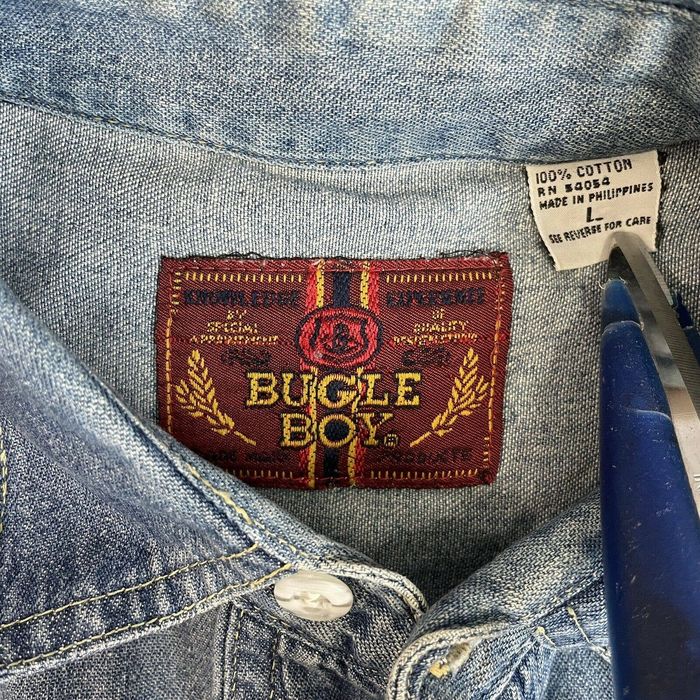 Bugle Boy Vintage 90s Bugle Boy Denim Shirt Mens L | Grailed