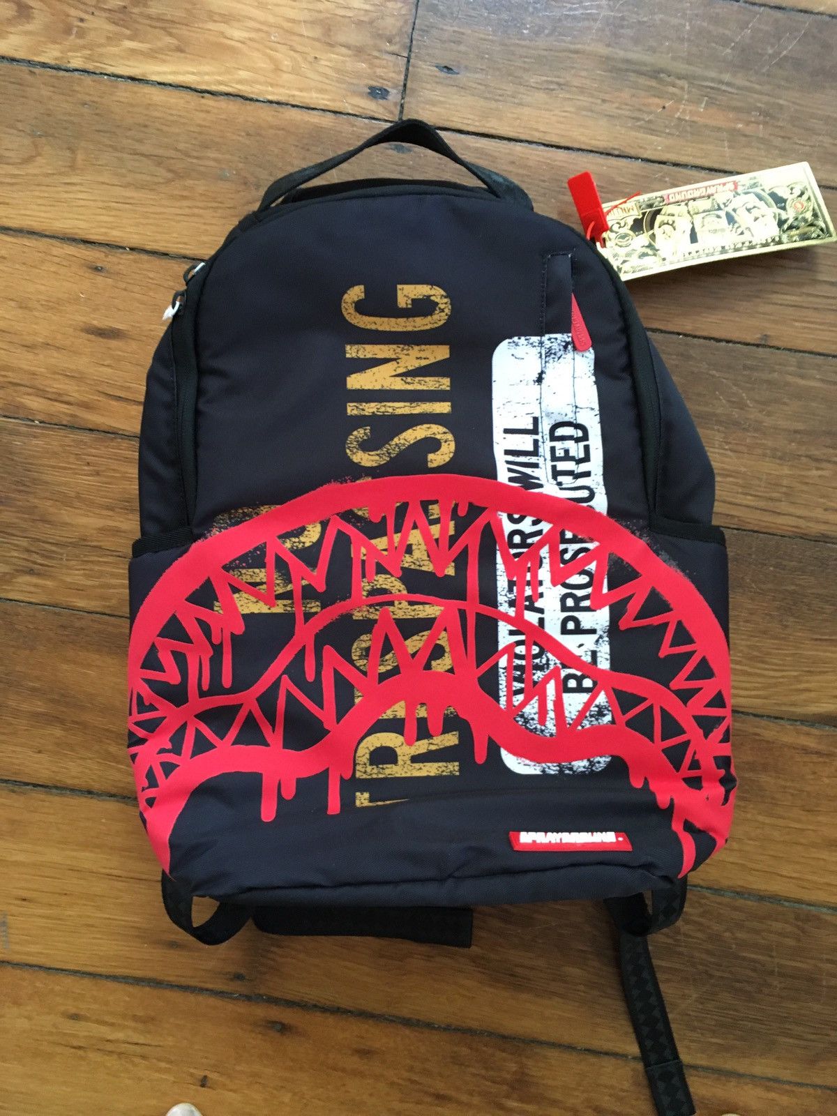 Sprayground Sprayground Graffiti NO TRESPASSING Backpack | Grailed