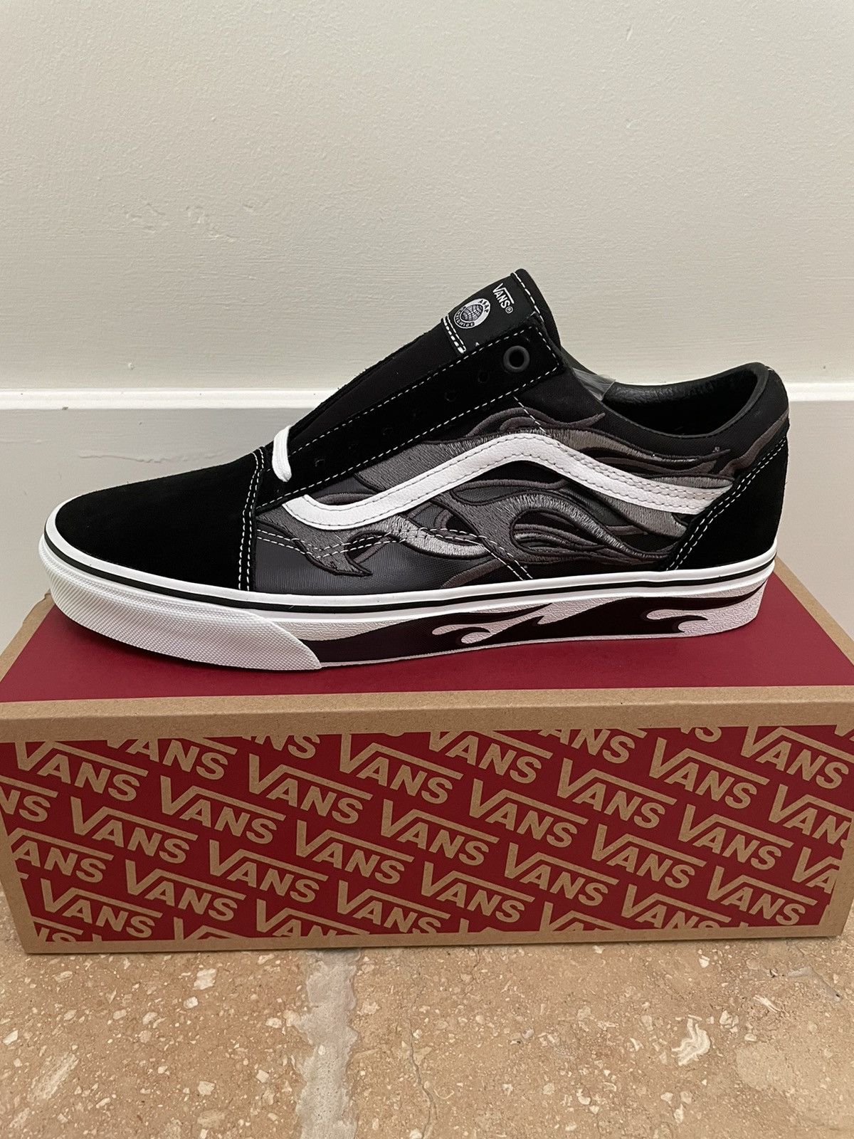 Asap Rocky × Vans A$AP Rocky/Pacsun/Vans Old Skool Flame Black | Grailed