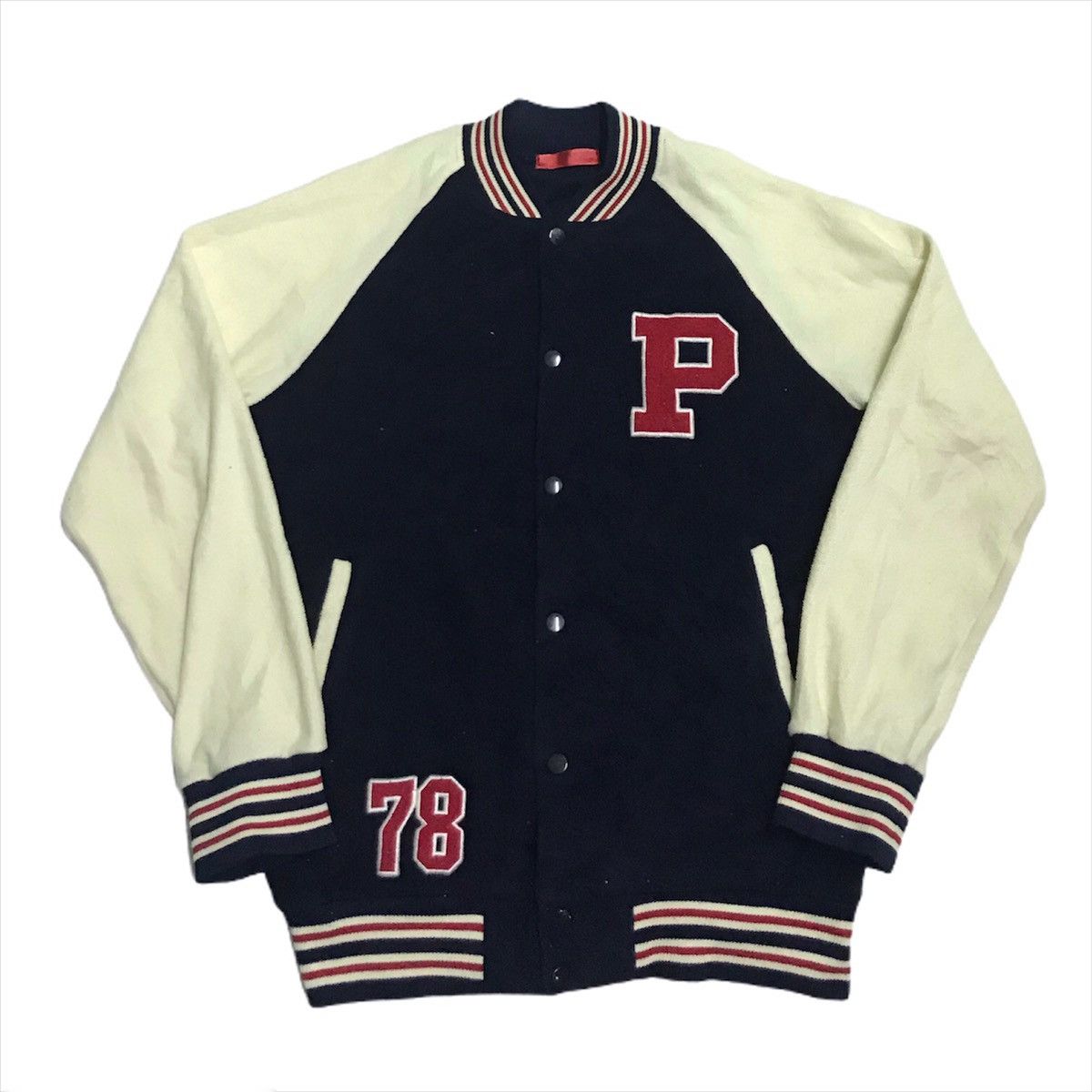Streetwear varsity fleece jacket | Grailed