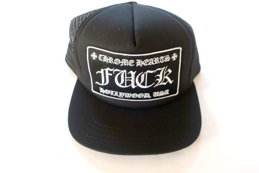 Chrome Hearts Chrome Hearts Fuck Trucker Cap | Grailed