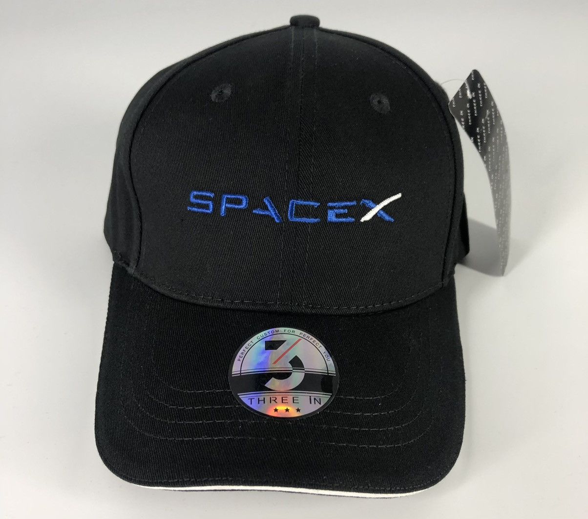 Brand Spacex Official Logo Black Adjustable Hat | Grailed