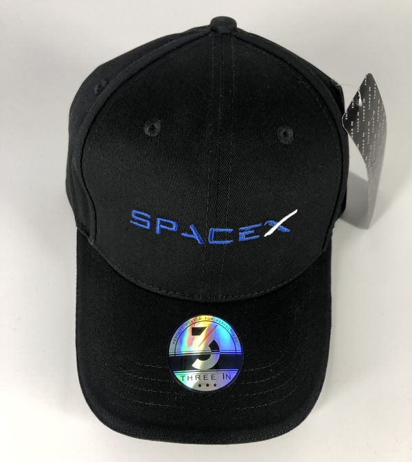 Brand Spacex Official Logo Black Adjustable Hat | Grailed