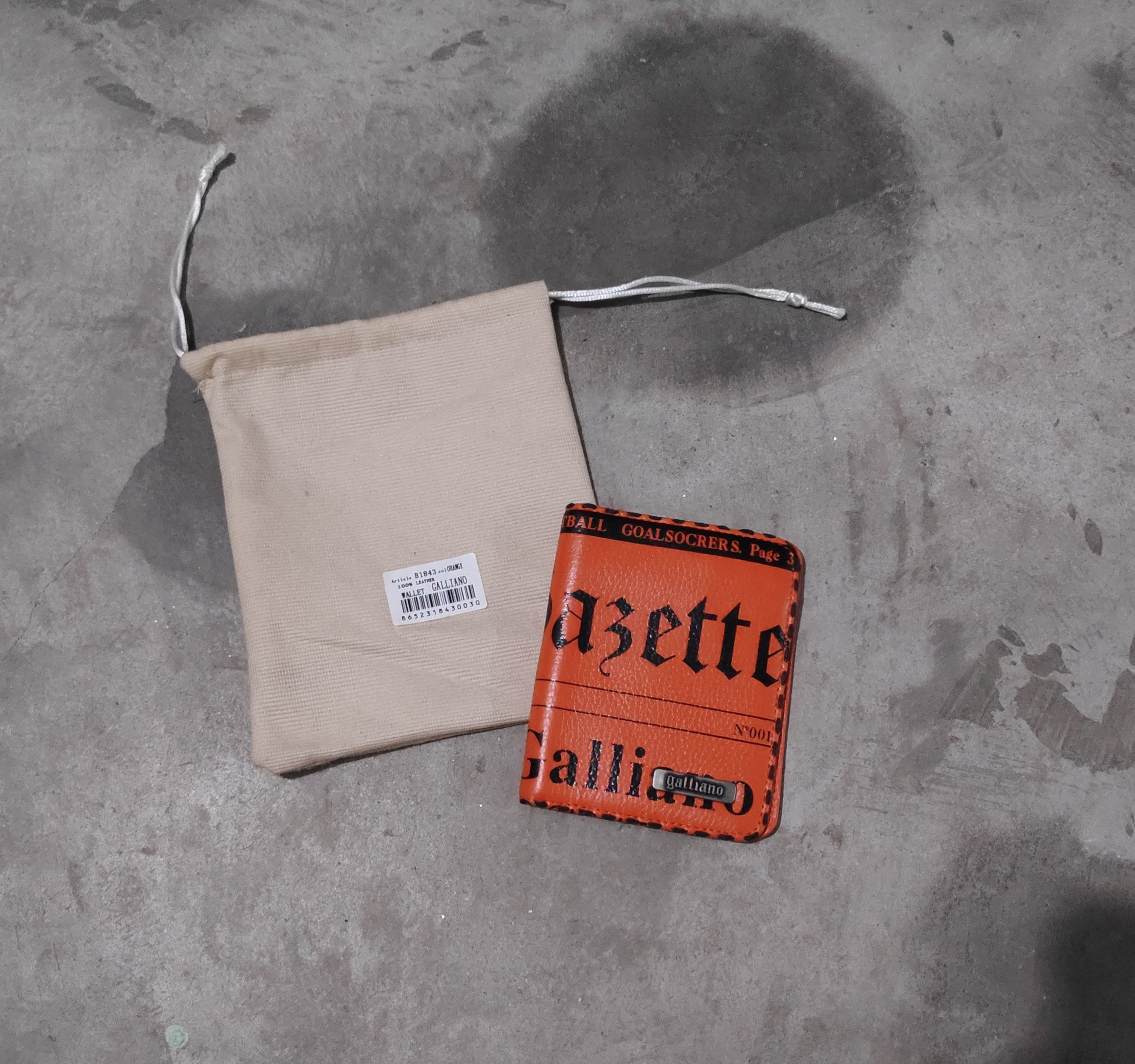 John Galliano Galliano Gazette Newspaper Bifold Wallet | Grailed