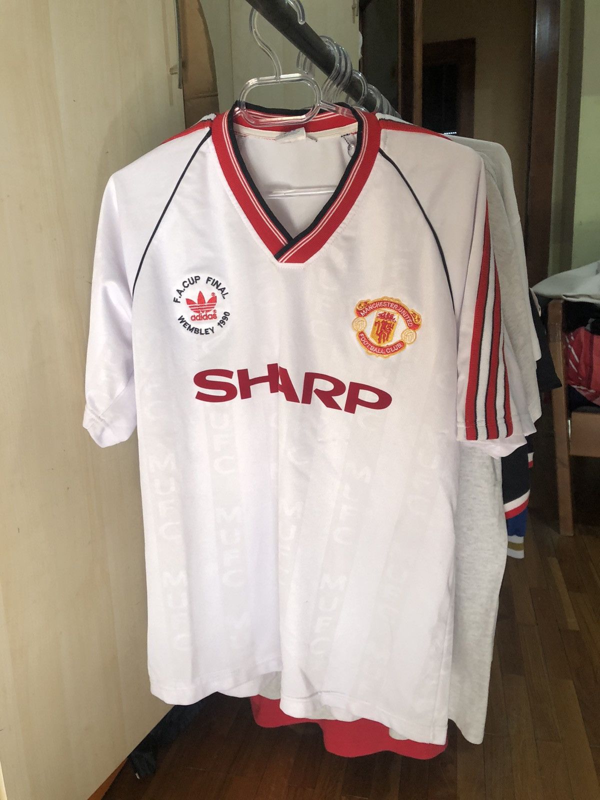 Adidas MANCHESTER UNITED 1990 FA CUP SOCCER SHIRT JERSEY | Grailed