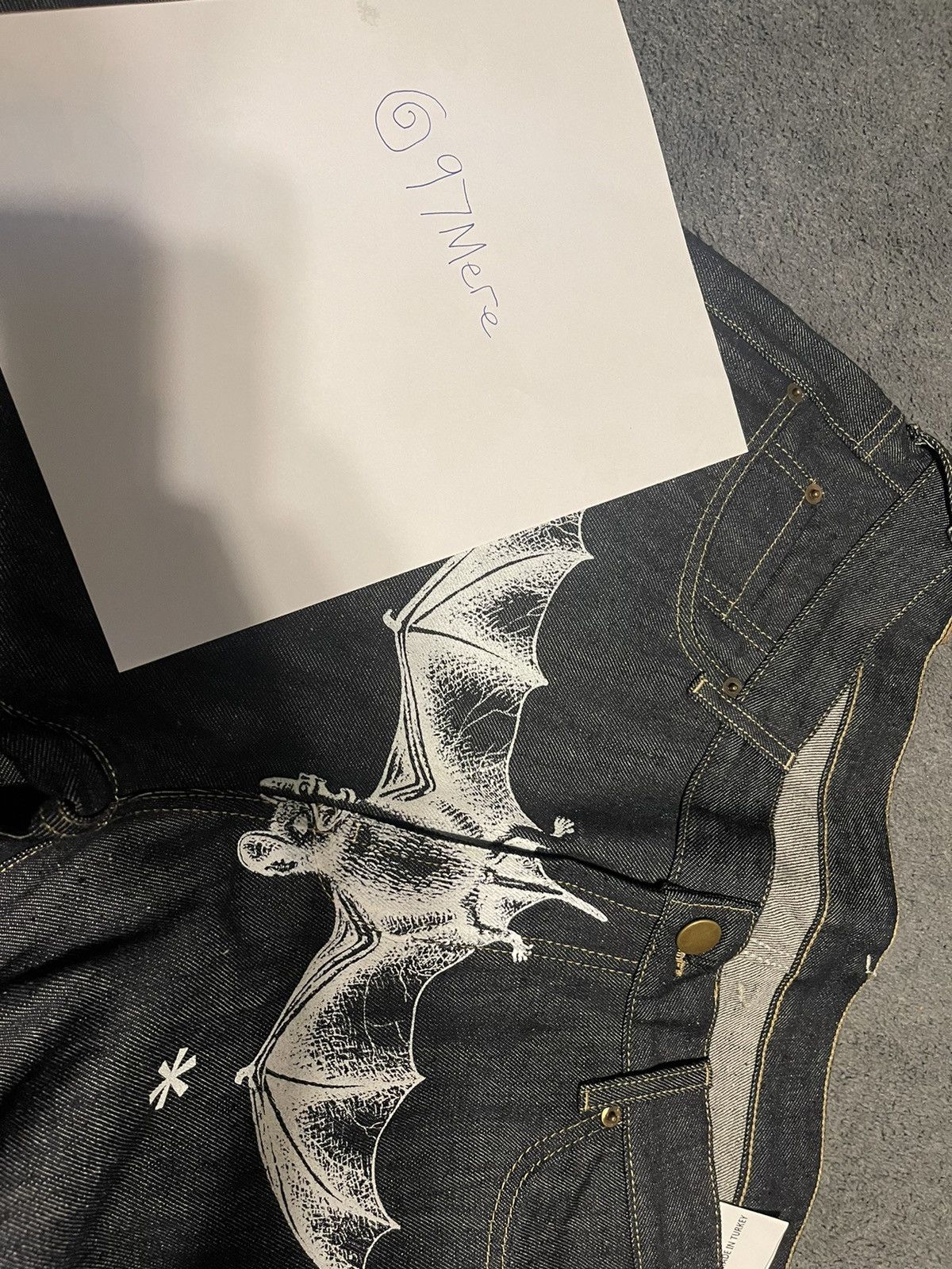 Vintage Years of Tears Bat Denim | Grailed