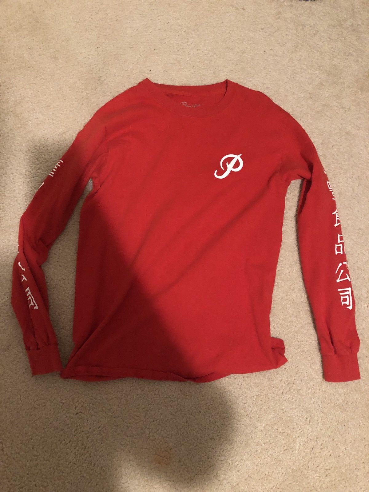 Primitive Primitive x Sriracha red long sleeve shirt | Grailed