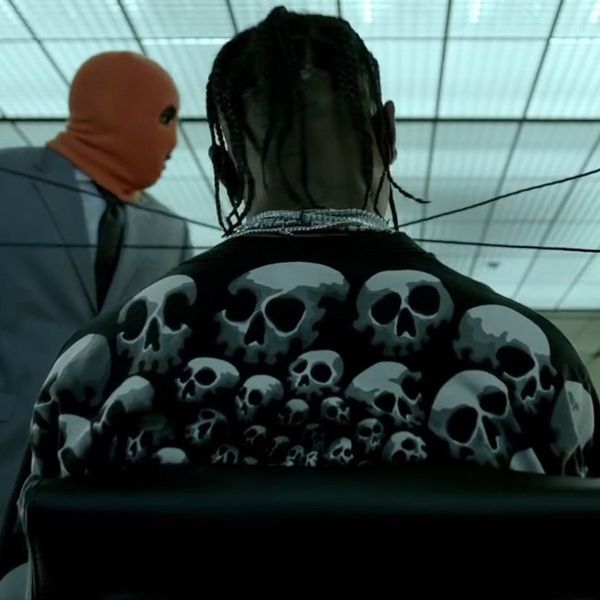 Vintage Travis Scott skull shirt | Grailed