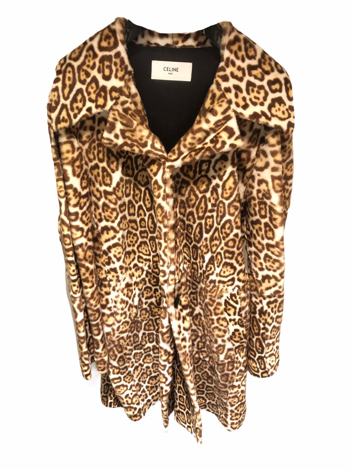 Celine Celine Shearling Animal Print Mac Jacket | Grailed