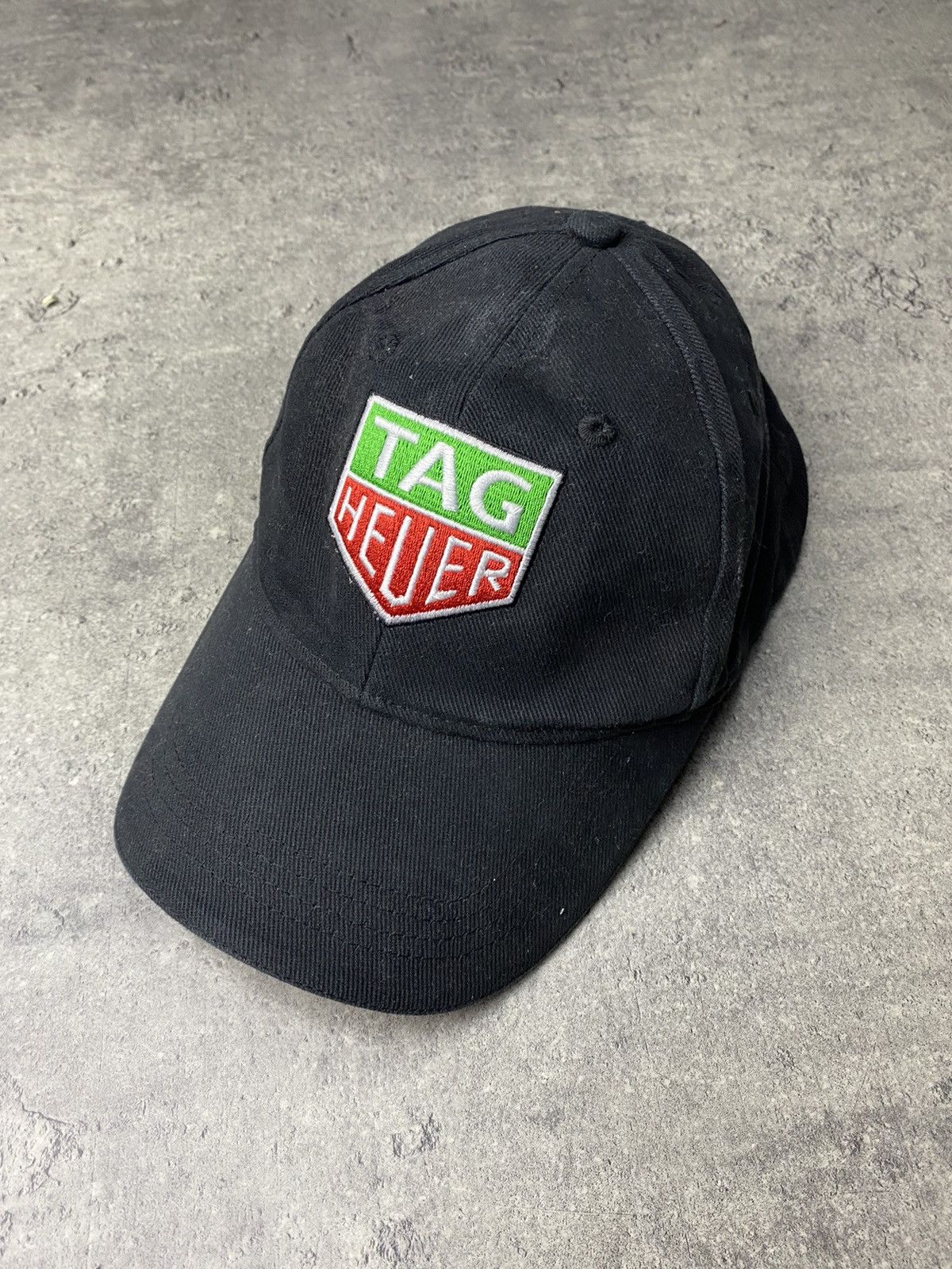 Vintage Tag Hauer Cap Black and Red | Grailed
