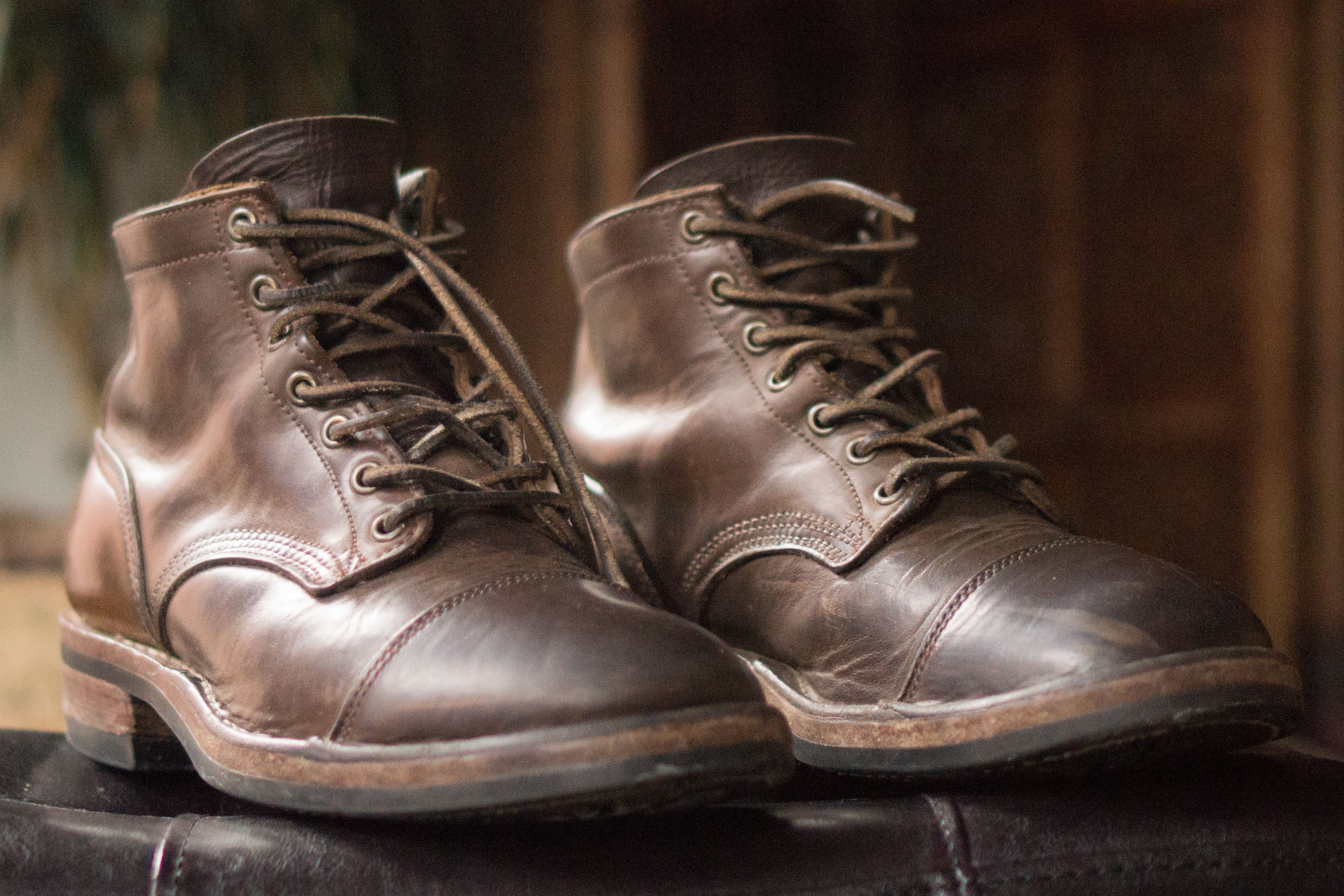 Nicks Boots Natural CXL Captoe Boot | Grailed